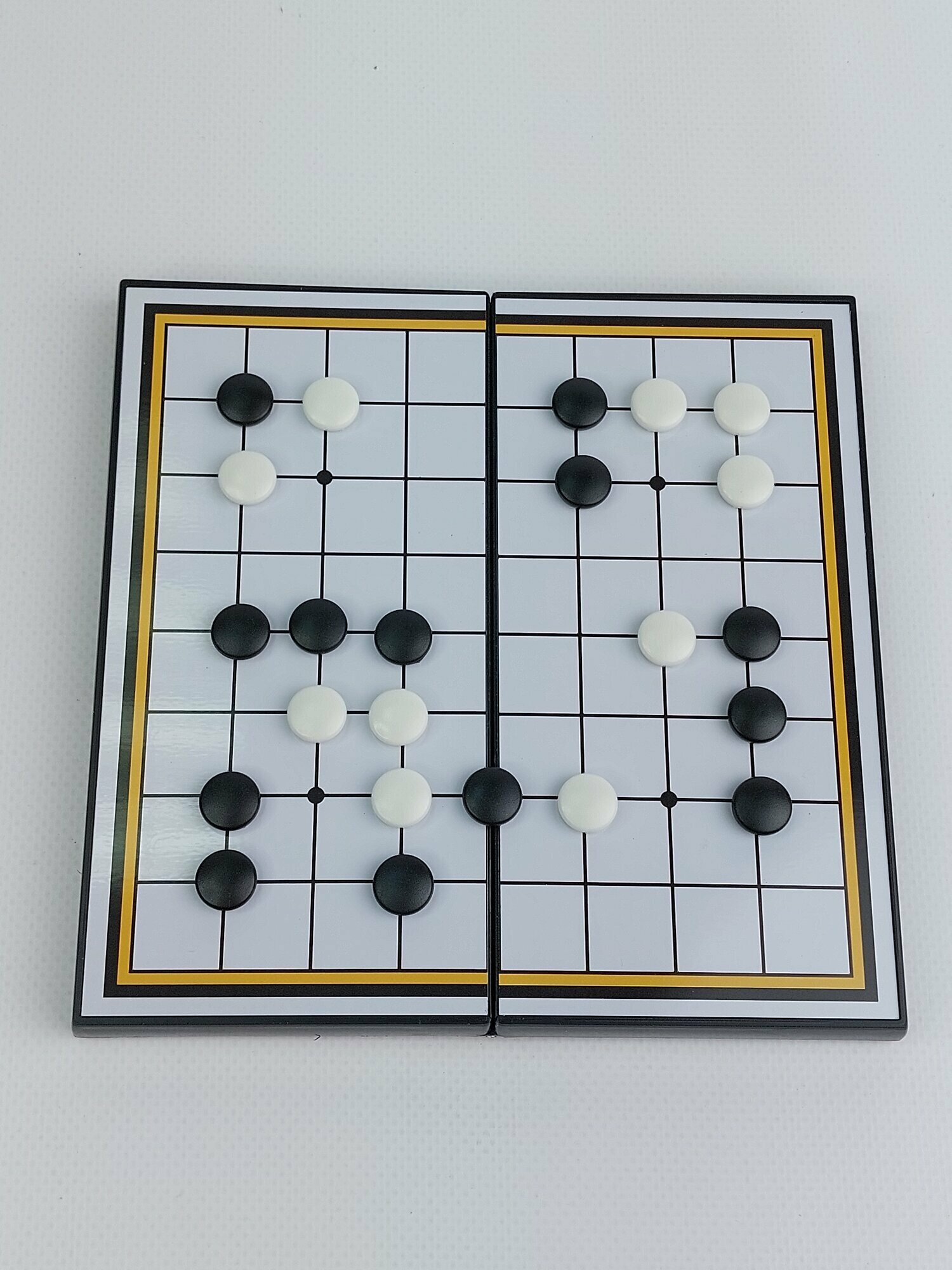 Игра Го Gomoku магнитная 17см х 17см , логическая настольная игра падук, вэйци