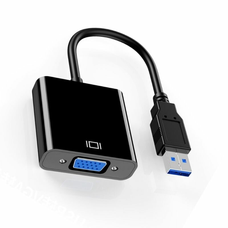 Кабель для преобразования usb в vga-черный