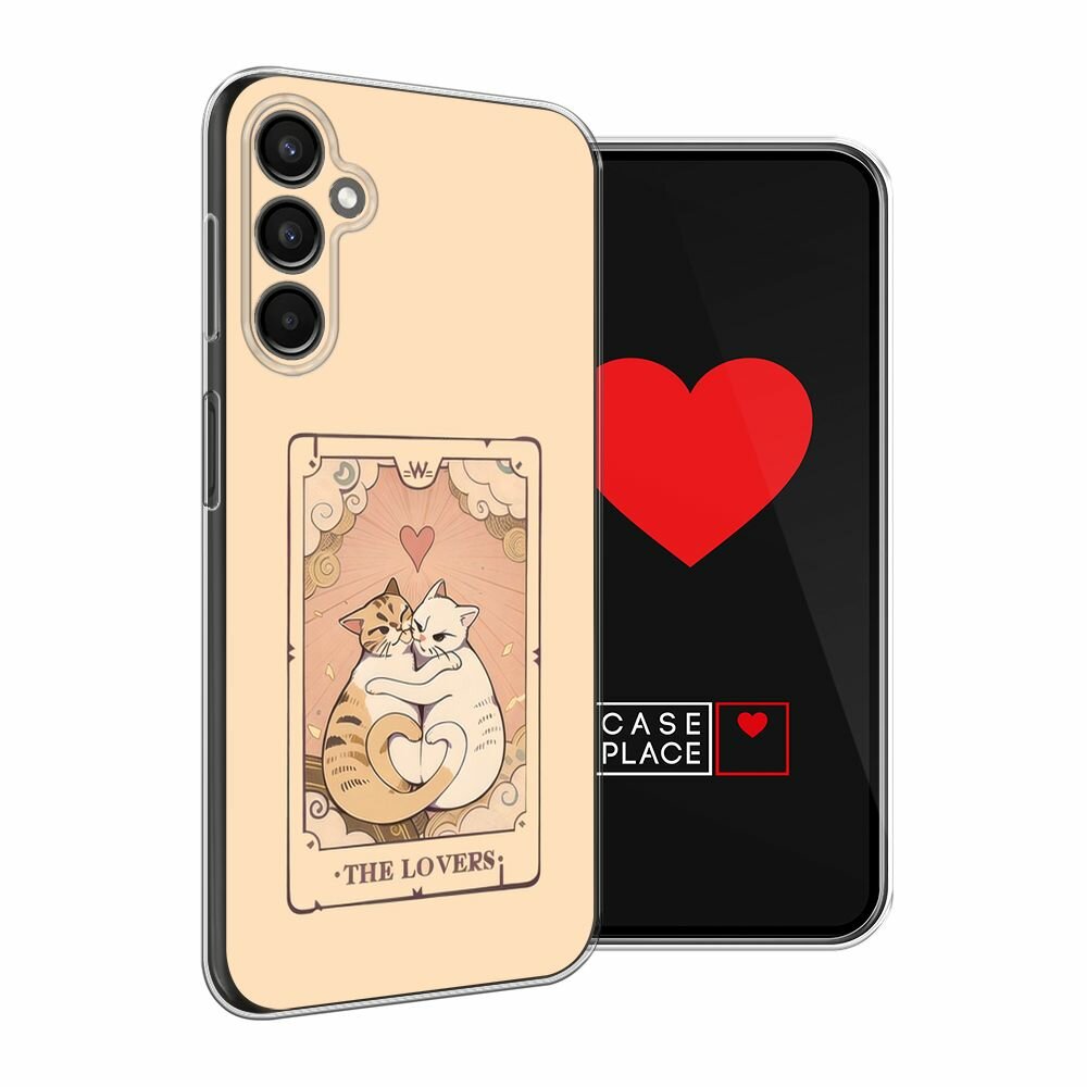 Чехол на Samsung Galaxy A24 / Самсунг Галакси A24 с принтом "The lovers cats 1 - 14 февраля" — фото 1