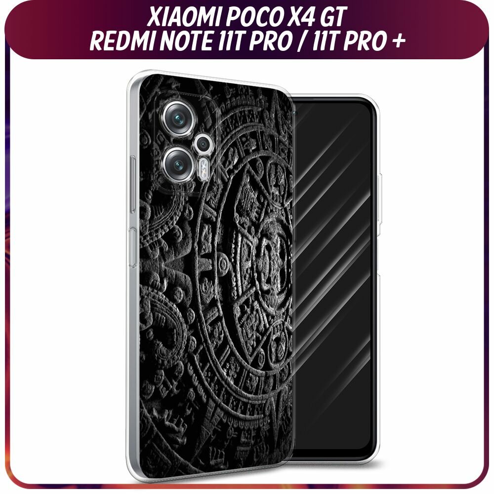 Чехол на Xiaomi Redmi Note 11T Pro Plus / Сяоми Редми Ноте 11Т Про Плюс с принтом "Узоры ацтеков 3"