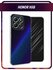Силиконовый чехол на Honor X6b / Хонор X6b с принтом "Синий карбон"