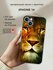 Силиконовый чехол на Apple iPhone 14 / Айфон 14 с принтом "Лев арт 8"