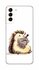 Чехол на Samsung Galaxy S21 + / Самсунг Галакси S21 Плюс с принтом "Еж кофеман"