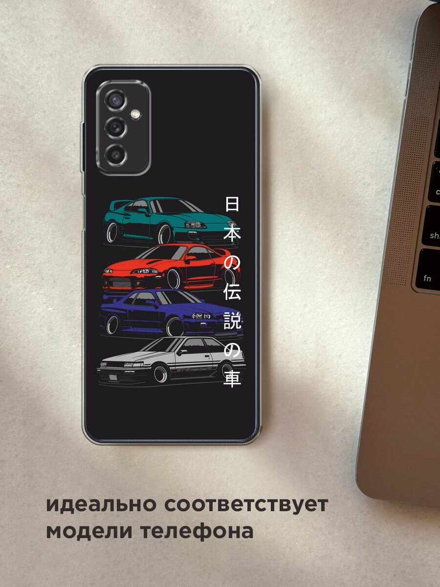 Чехол на Samsung Galaxy M52 / Самсунг Галакси M52 с принтом "JDM Legend cars" — фото 1