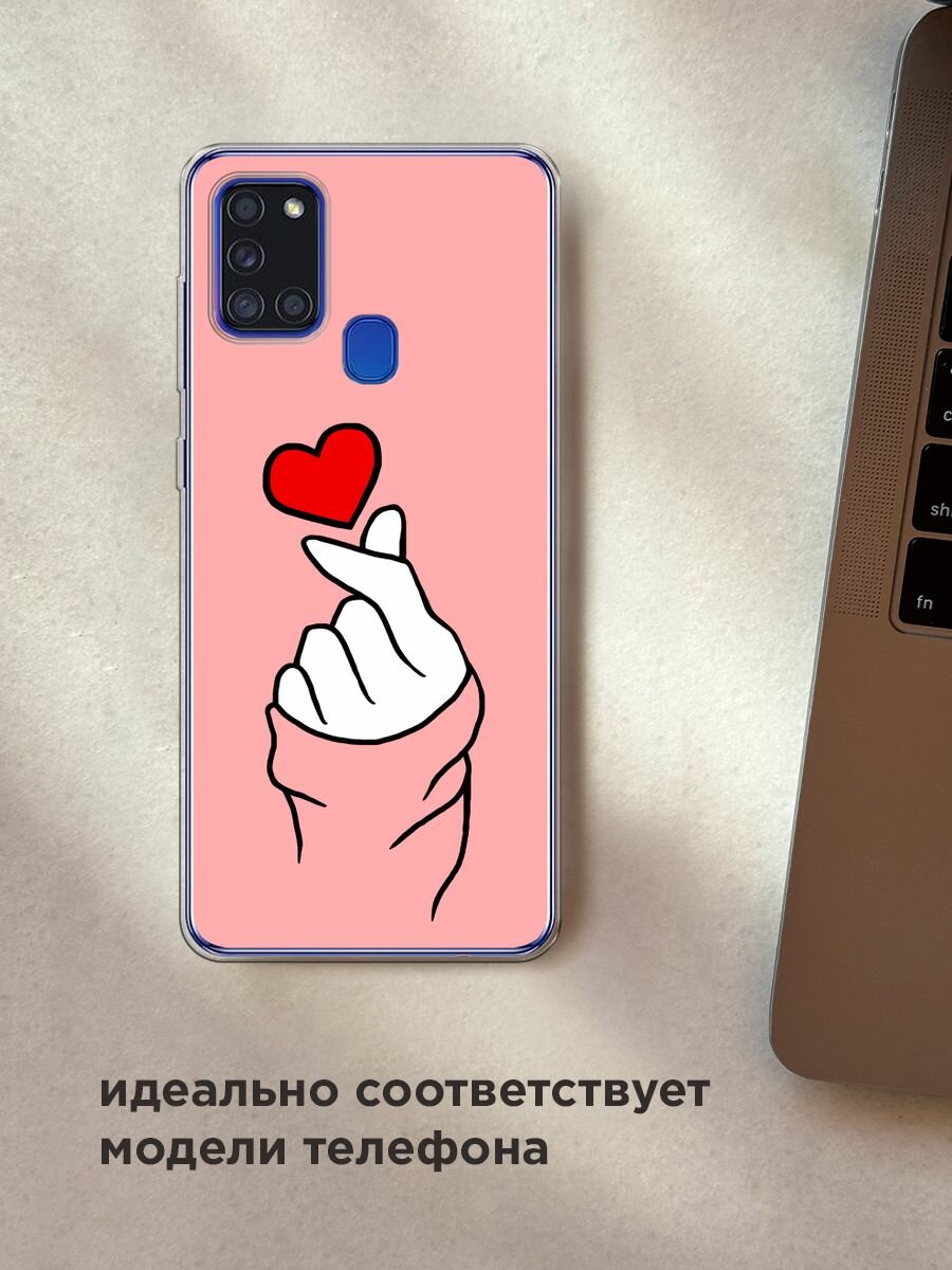 Чехол на Samsung Galaxy A21s / Самсунг Галакси A21s с принтом "Милое сердечко" — фото 1