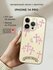 Чехол на Apple iPhone 14 Pro / Айфон 14 Про с принтом "Розовые кресты", прозрачн...
