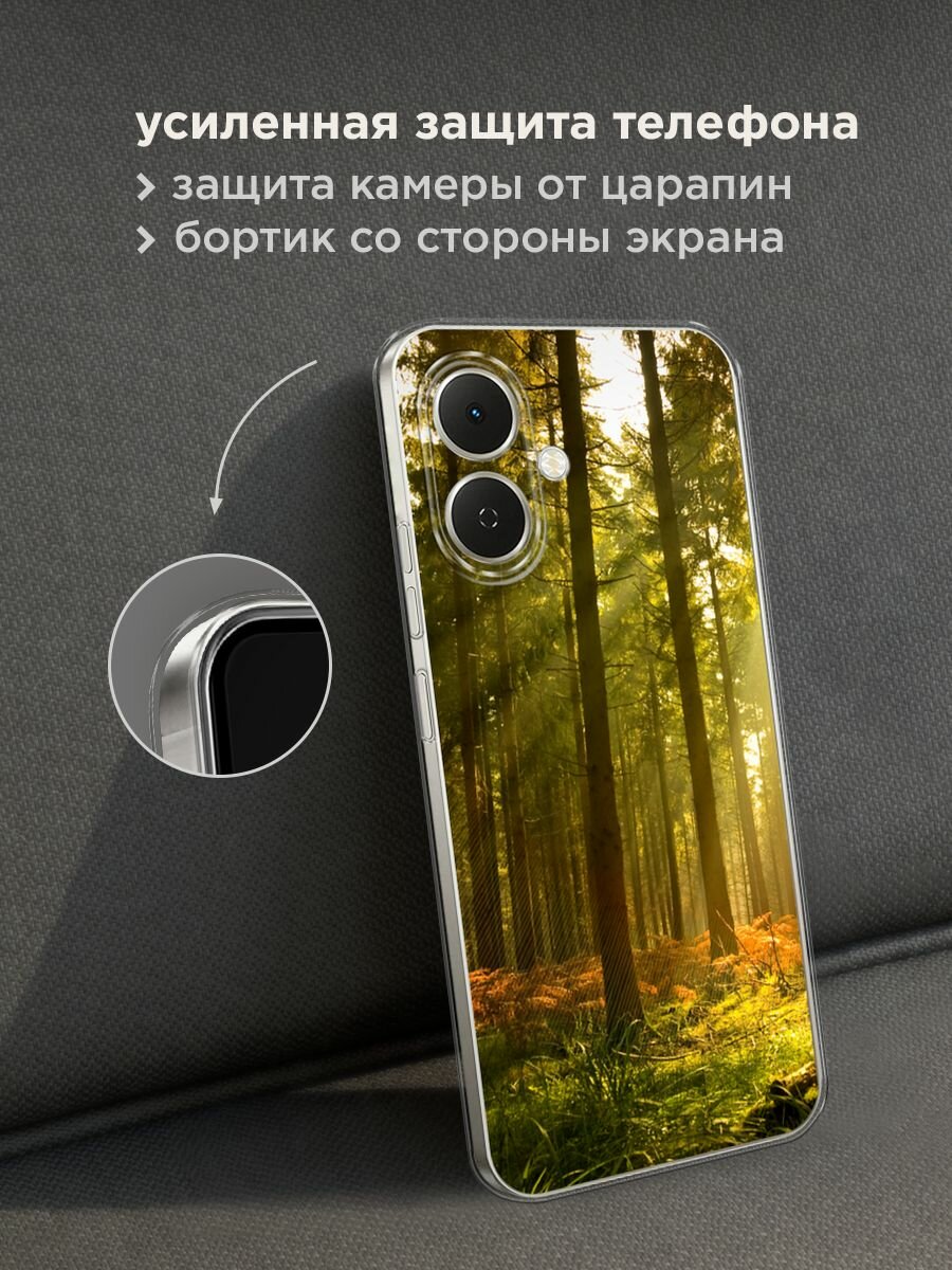 Чехол на Tecno Spark Go 2 / Текно Спарк Го 2 с принтом "Лес 7" — фото 1