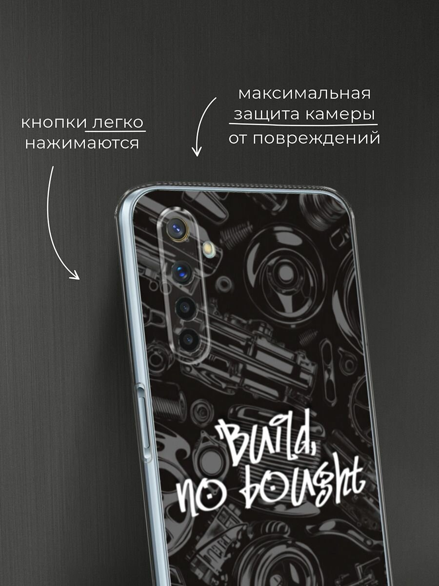 Силиконовый чехол на Realme 6 / Реалми 6 с принтом "Build no bought" — фото 1