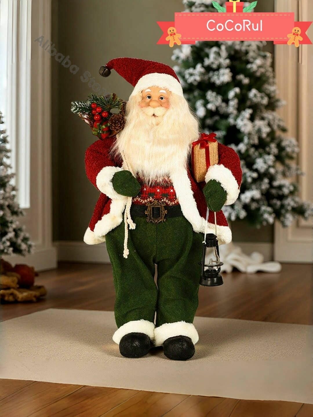 CoCoRuI Игрушка под елку, Дед мороз, Снеговик, Санта-Клаус, высота 83см