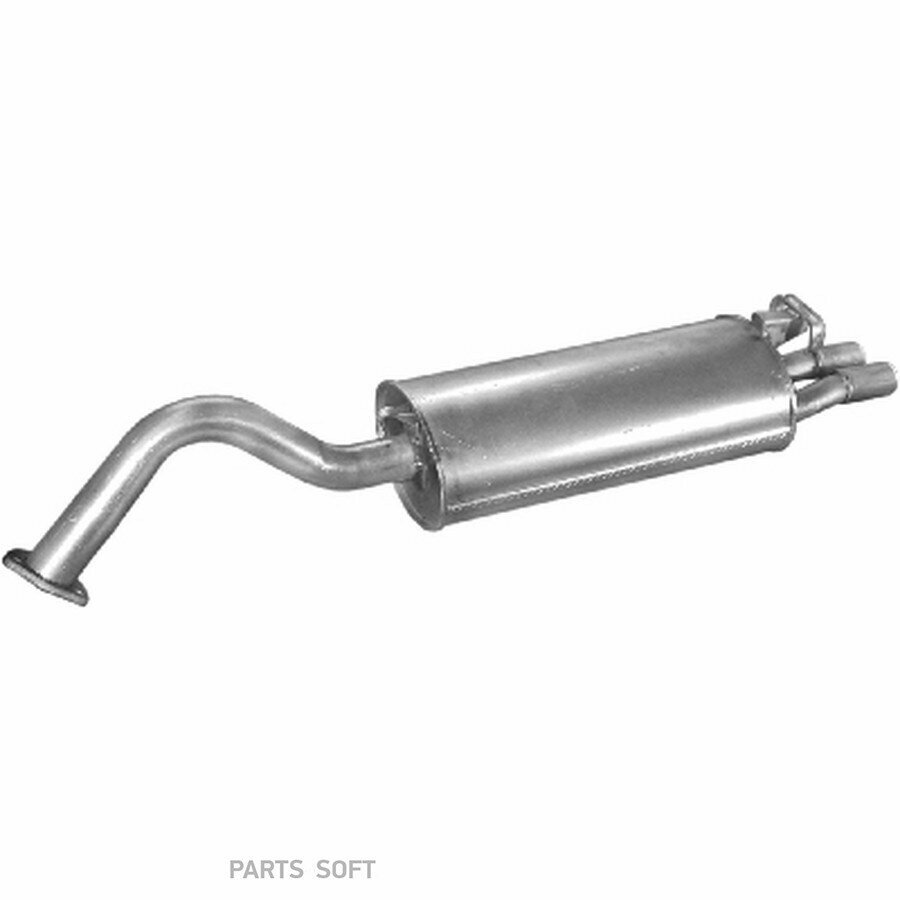 Глушитель задн. часть Audi 100/A6 2.6-V6 , 2.8-V6 от официального дистрибьютора, EDEX, артикул 0129