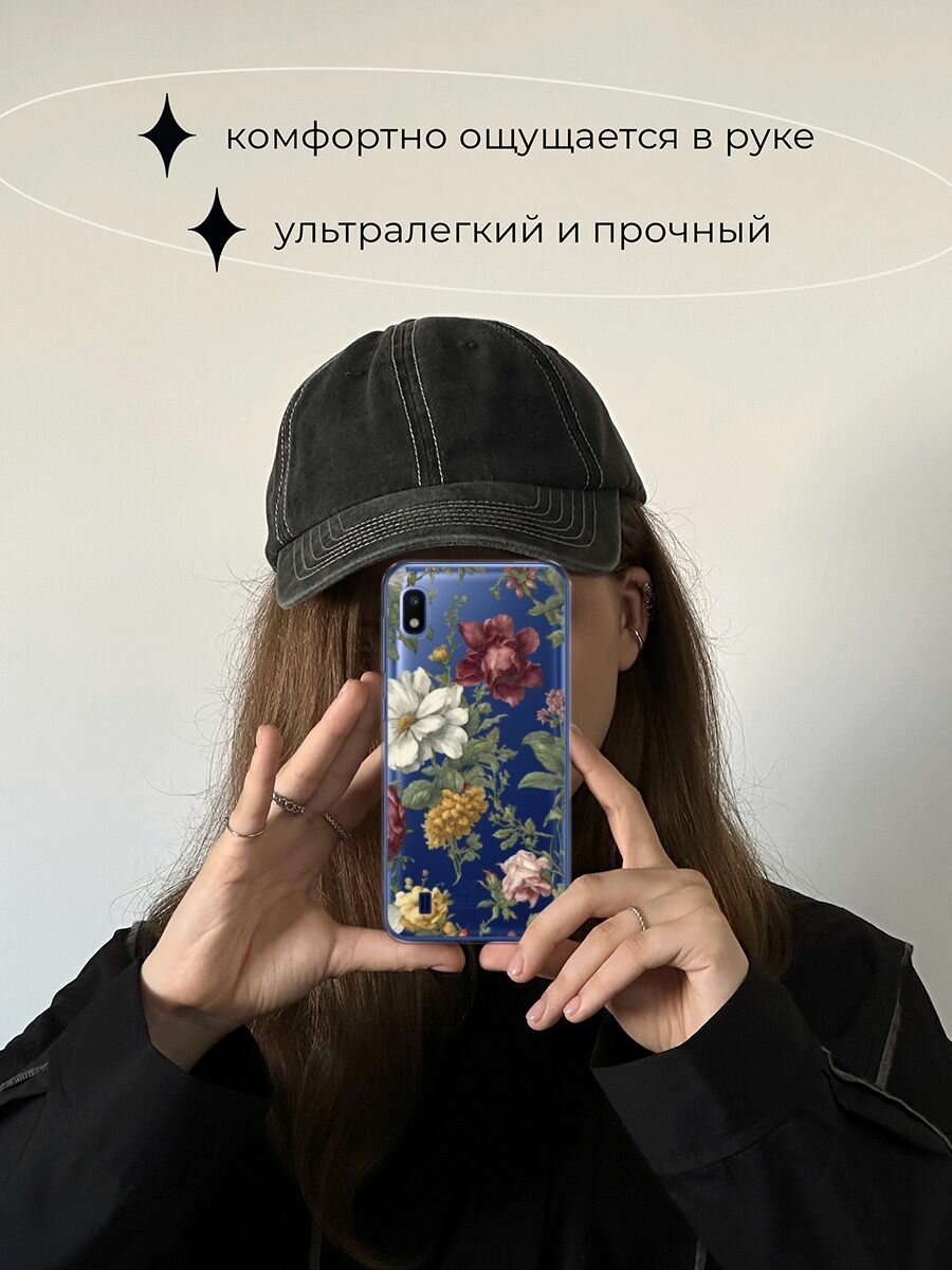 Чехол на Samsung Galaxy A10 / Самсунг Галакси А10 с принтом Акварельные цветы 2 — фото 1