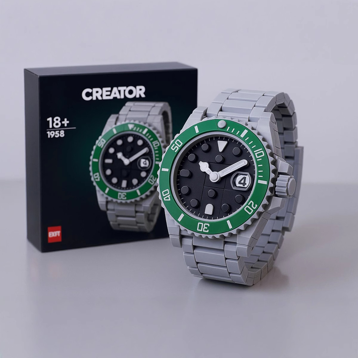 Конструктор. Серия Rolex Submariner. 18,5х30х19,7 см. 315 шт. 290,87г.