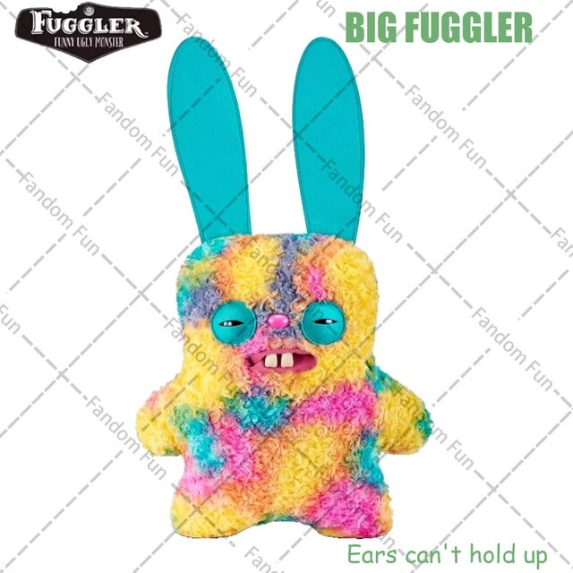 Оригинальная плюшевая игрушка-монстр Big Fuggler размером 38-45 см, большой размер, забавный уродливый зубастый монстр, сумасшедший кролик, пушистая подушка с наполнителем