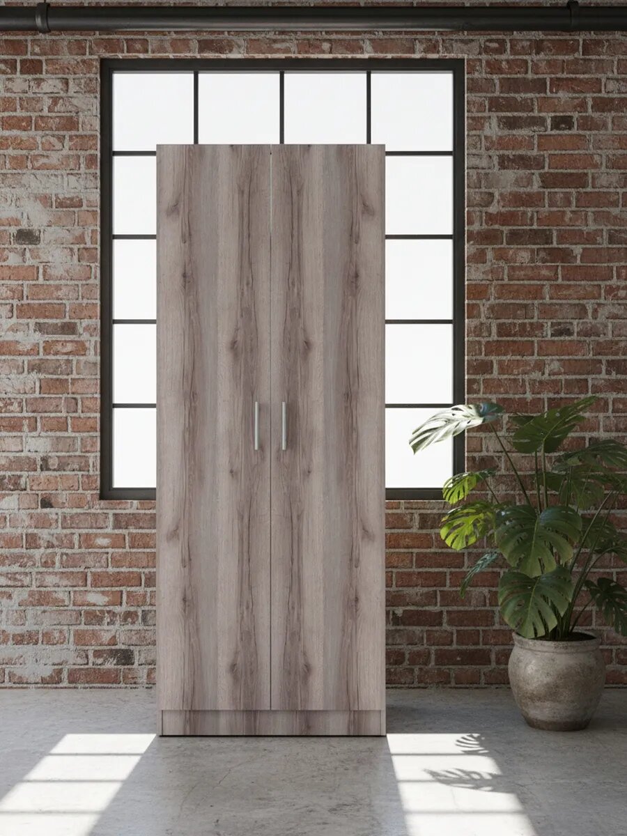 Деревянный шкаф FRESTER в прихожую спальню распашной с полками, от производителя