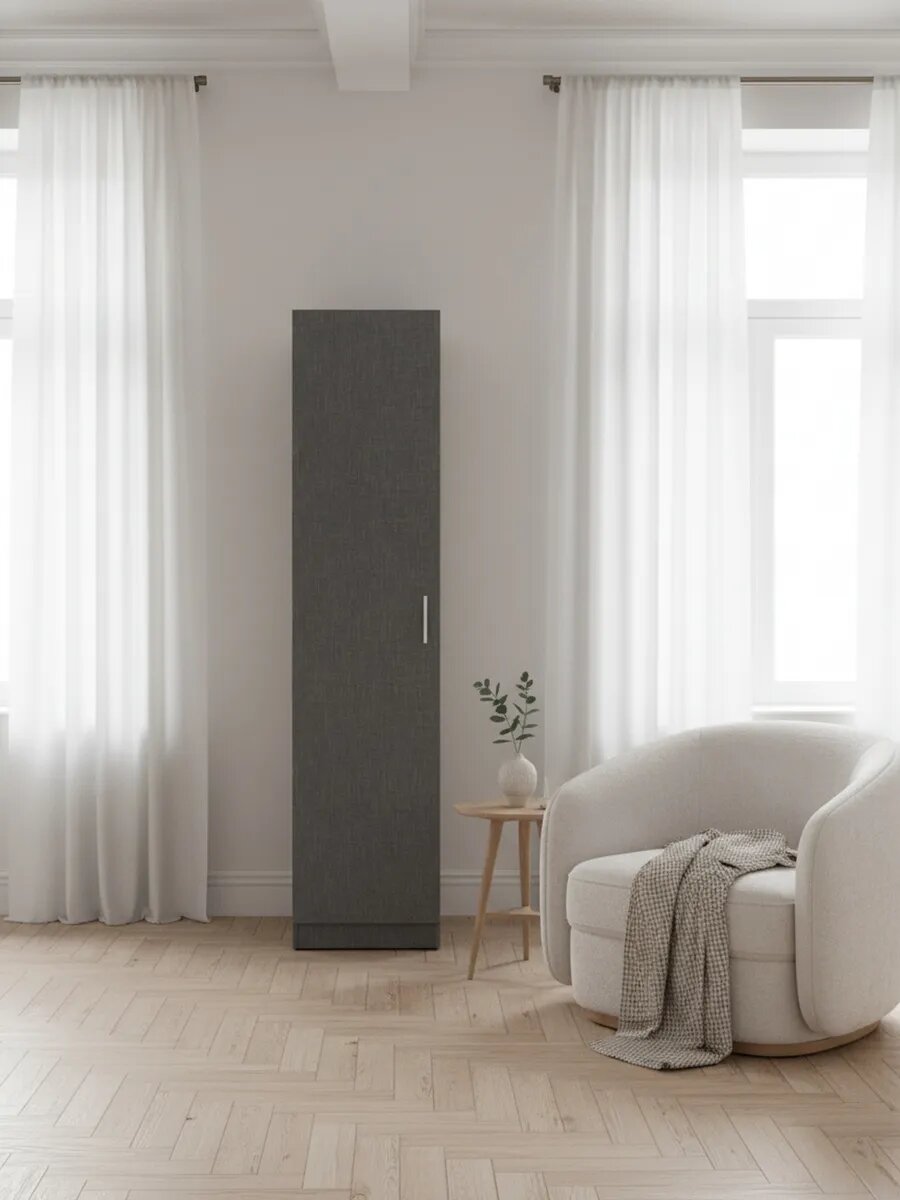 Распашной шкаф пенал FRESTER с полками в прихожую для одежды, от производителя