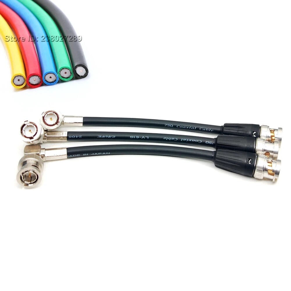 CANARE LV-61S коаксиальный кабель 30CM-12 INCH, Red Color Cable