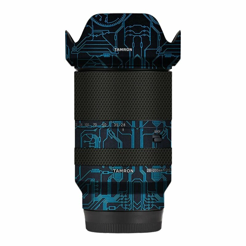 Tamron Полная обертка схема электрическая стикер для объектива Sony E-Mount - Синий