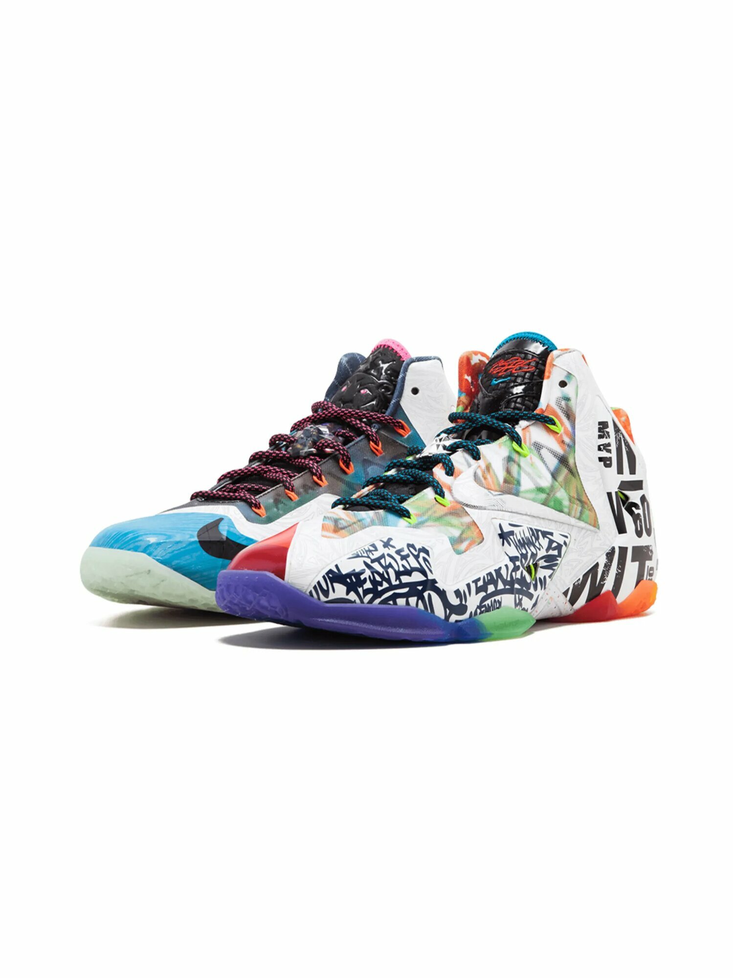 Кроссовки NIKE LeBron 11 Premium, размер 11 US, синий — фото 1