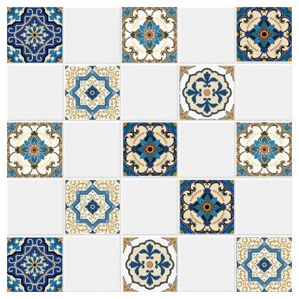 Наклейка интерьерная на стену «Португальская плитка 1»