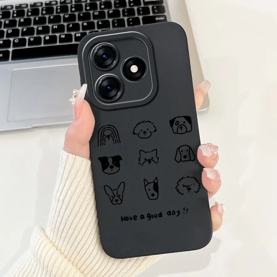Чехол для телефона Realme C51 RMX3830, задняя крышка Realme Черный, TYhei2179, For Realme C51 C51s