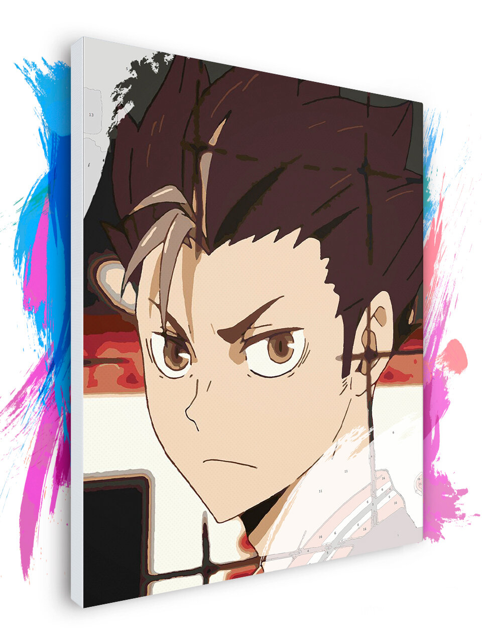 Картина по номерам на холсте Волейбол - Нишиноя, 30 х 40 см