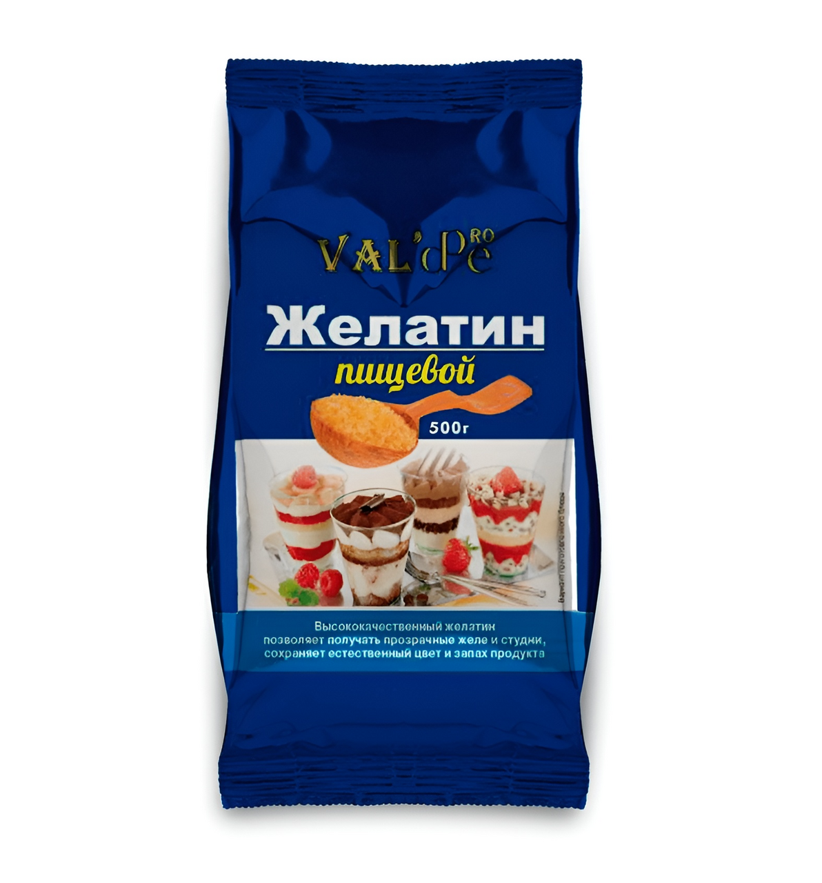Желатин Val'de Pro порошковый 500 г