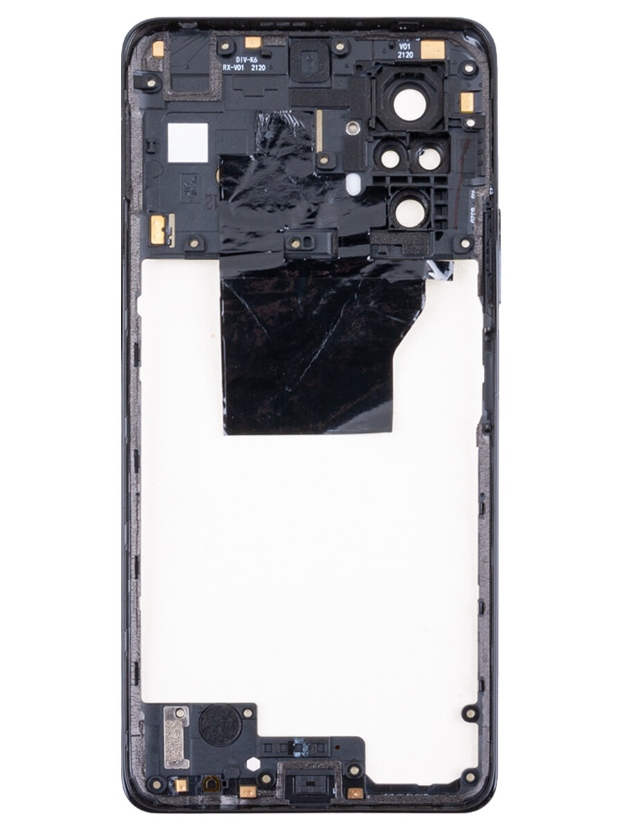 Средняя часть корпуса для Xiaomi M2101K6G (черная)