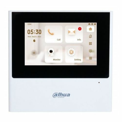 Видеодомофон Dahua DHI-VTH2611L-WP, черный