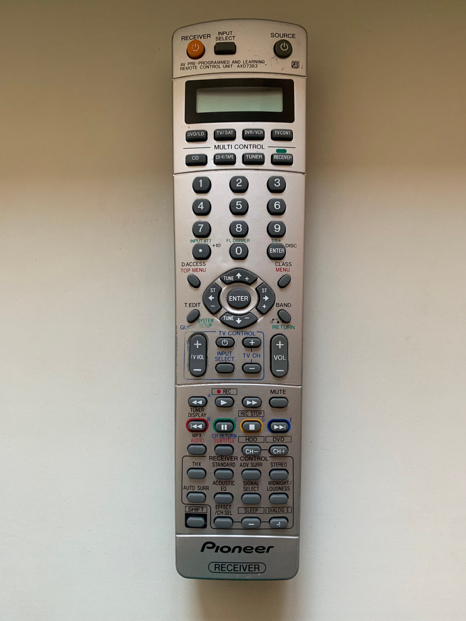 Pioneer AXD7383 пульт оригинальный