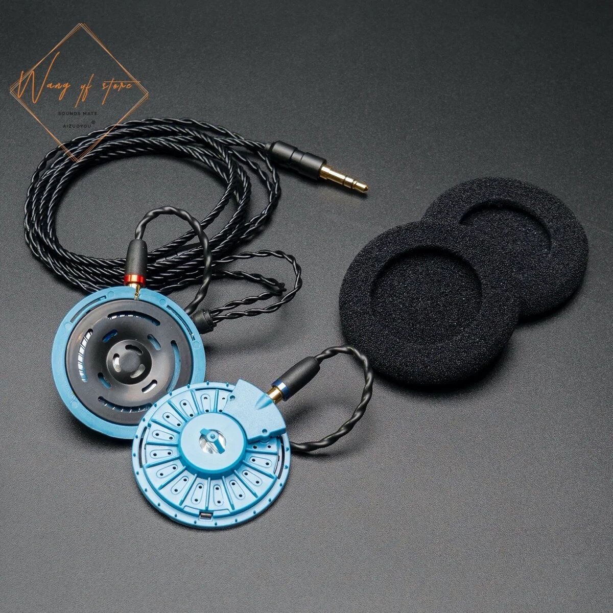 Наушники AIZUOYOU Blue Speaker-Cable