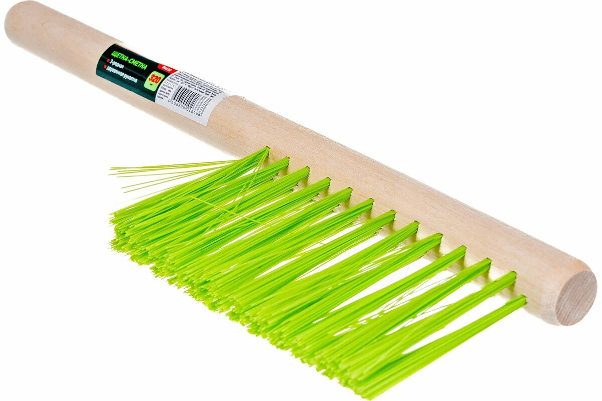 Щетка-Сметка 3-Рядная, 320 Мм, Деревянная Ручка// Сибртех Сибртех арт. 84632