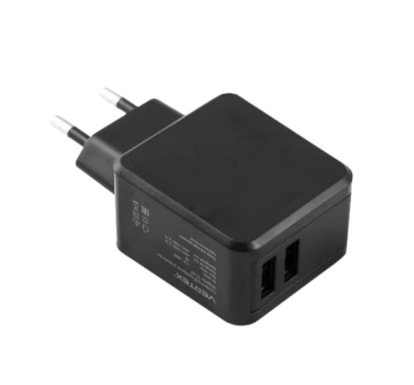СЗУ Vertex Slim Line 2USB 2.1+2.1A 5Вт Черный (TC2USBUNIVB)