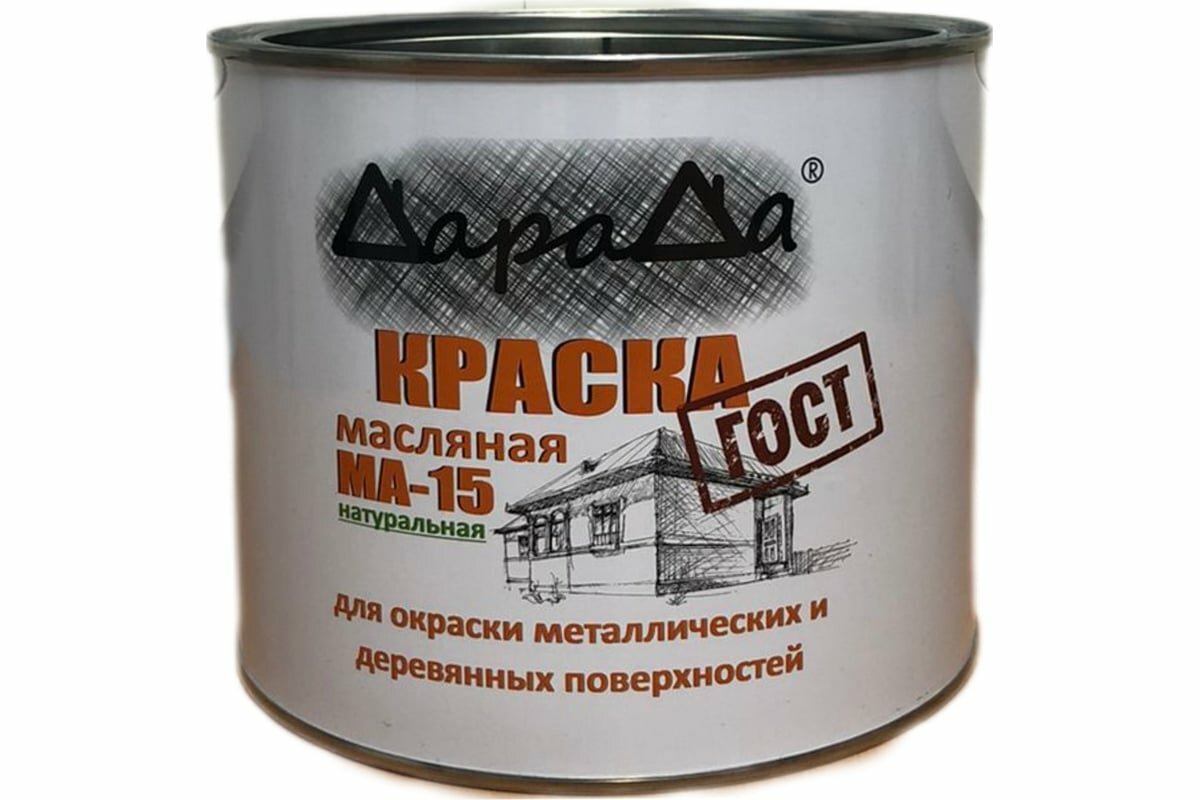 ДараДа Масляная краскаМА-15 Зеленая 1,8 кг DMA15G18