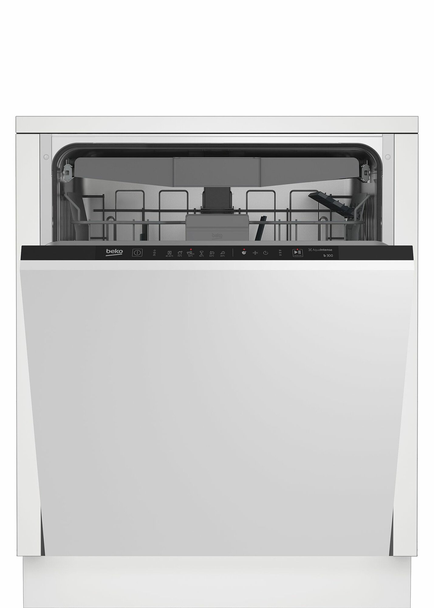 Посудомоечная машина встраиваемая Beko BDIN16520Q, вместимость 15 комплектов, 6 программ, 3 корзины, инверторный мотор, защита от протечек