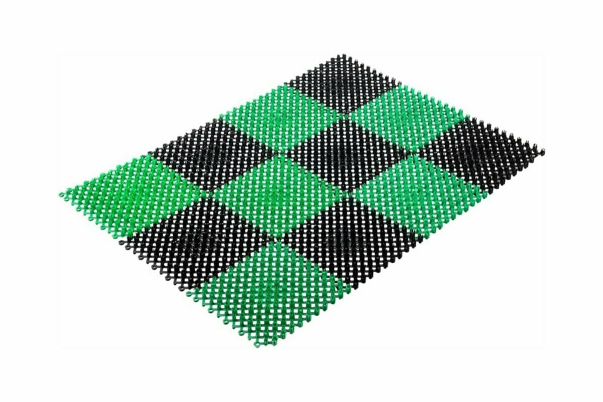 VORTEX Коврик травка 42х56 см, черно-зеленый 23001