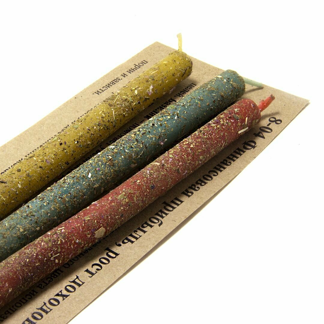 Набор свечей с травами Финансовый поток, рост доходов MIRO-8-04