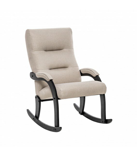 Кресло-качалка Leset Дэми, венге, ткань рогожка, malmo 05