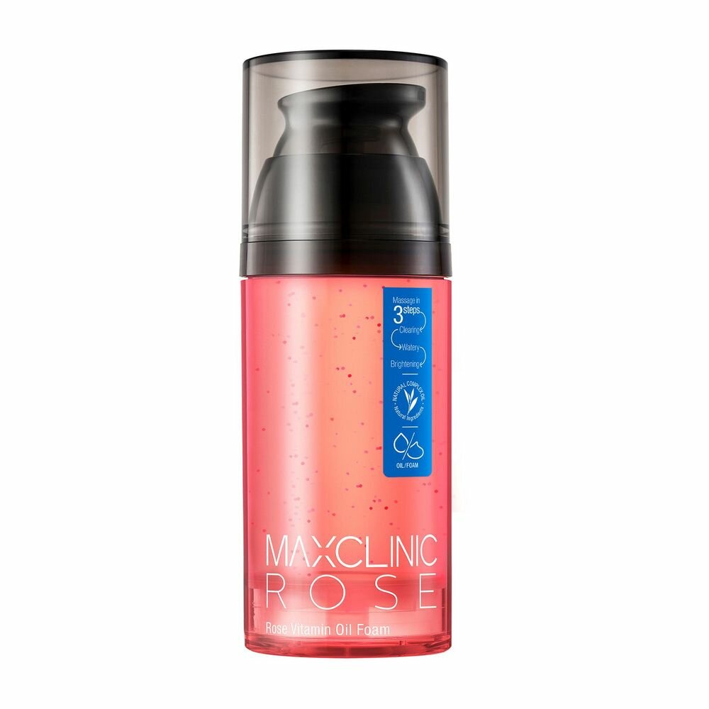 MAXCLINIC Гидрофильное масло-пенка для снятия макияжа Rose Vitamin Oil Foam