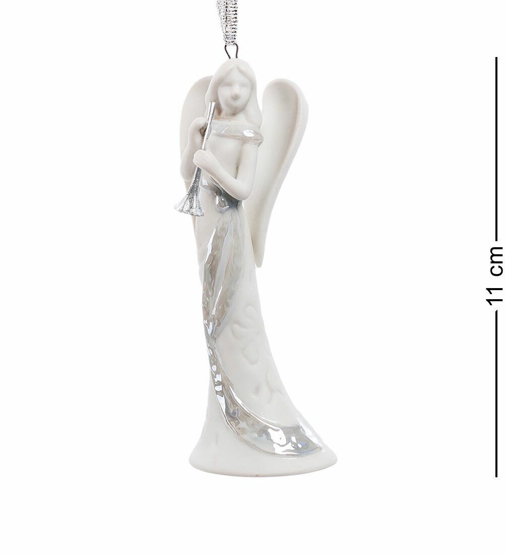 Фигурка из фарфора подвесная 'Ангел с трубой'