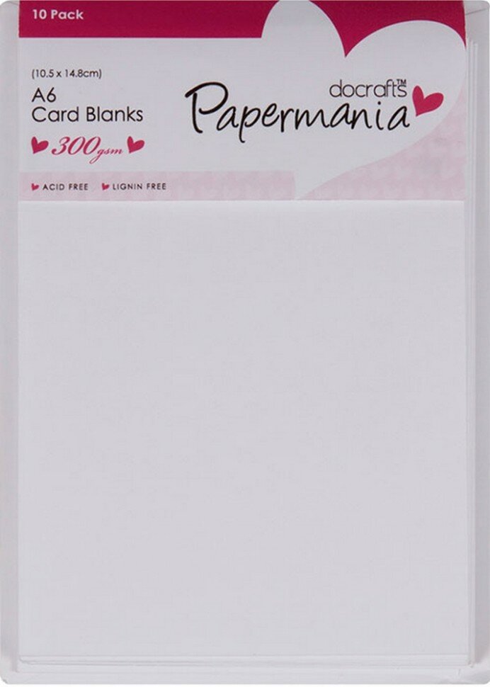 #PMA150100 Набор заготовок для открыток 14.8 x 10.5 см Docrafts 10 шт