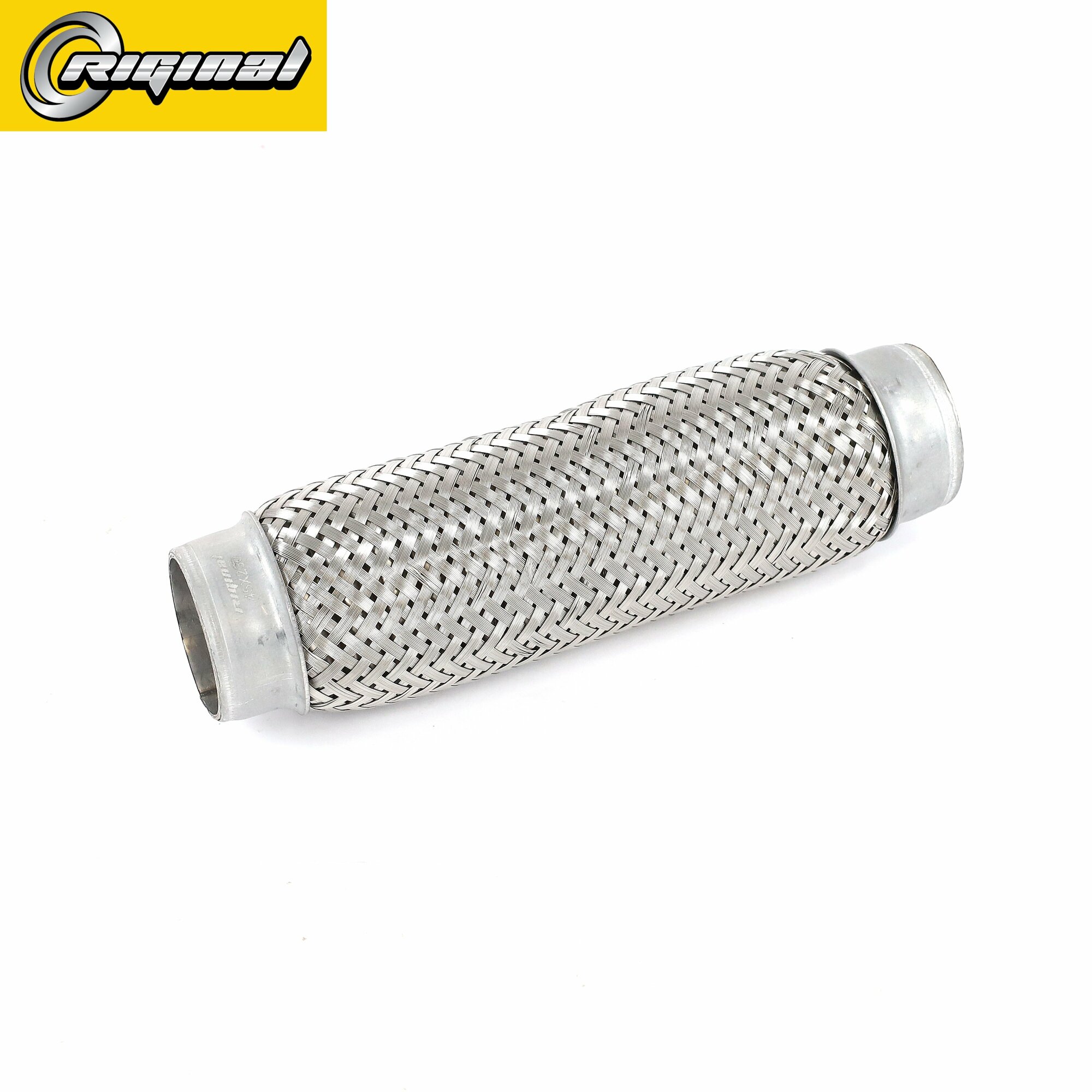 Труба Riginal, гофрированная универсальная 45X230 с тройной оплеткой