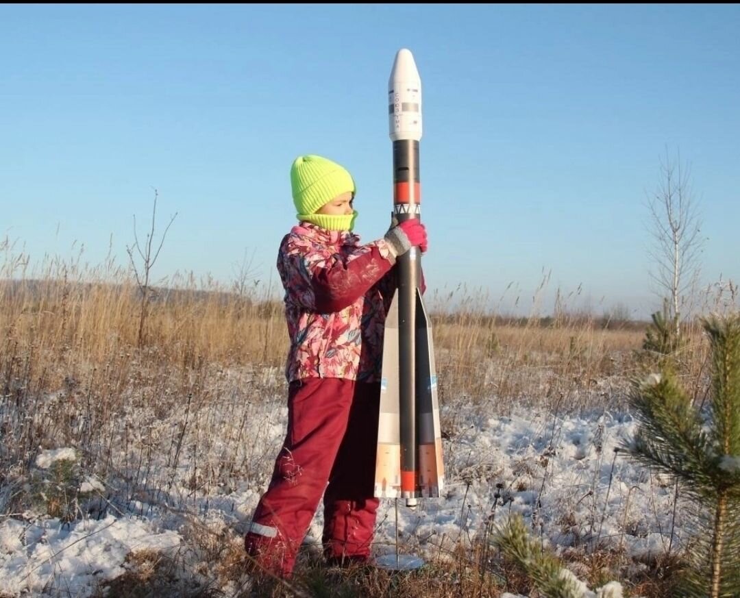 Готовый набор для запуска летающей модели ракеты "Союз"