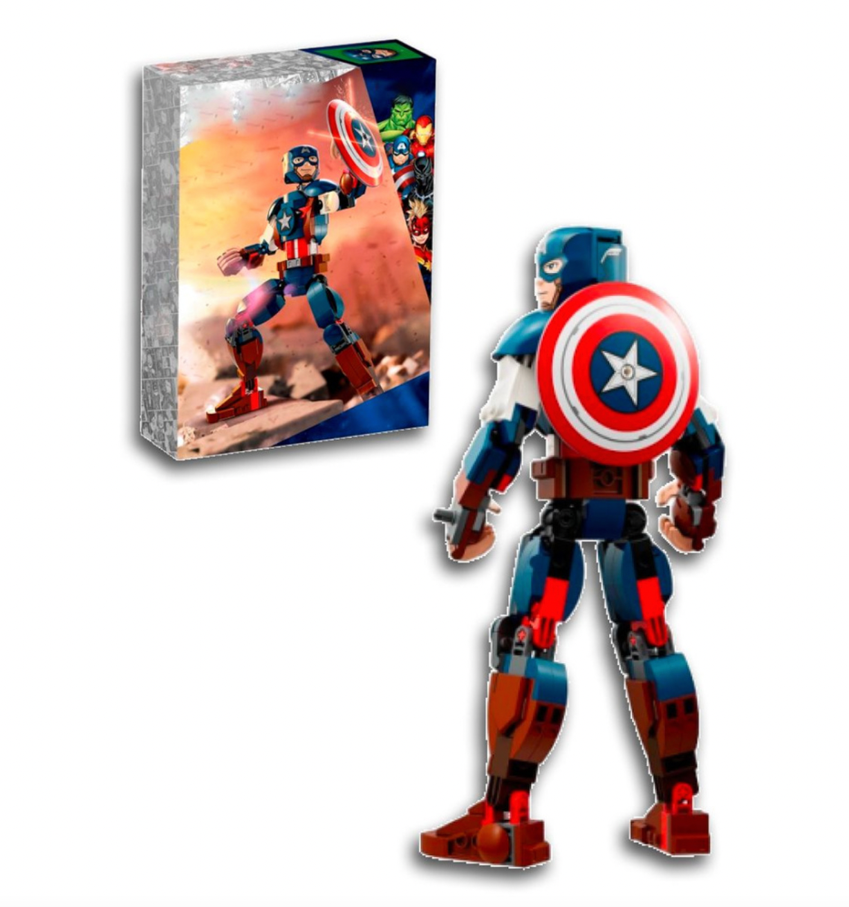 Конструктор Супергерои Сборная фигурка Капитана Америки - 315 дет/подарок ребенку