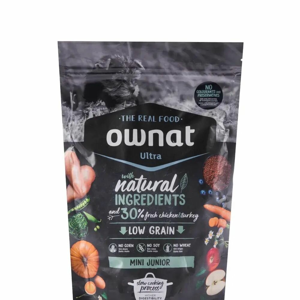 Ownat Mini Junior Ultra Корм сухой для щенков мелких пород, с индейкой и курицей, 400 гр.