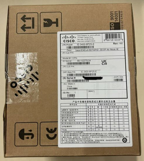 Коммутатор Cisco IE-3400-8P2S-E Catalyst IE3400 with 8GE PoE/PoE+ 240W (base), 480W (with expansion module), 2GE SFP, Adv. Modular, NE — фото 1