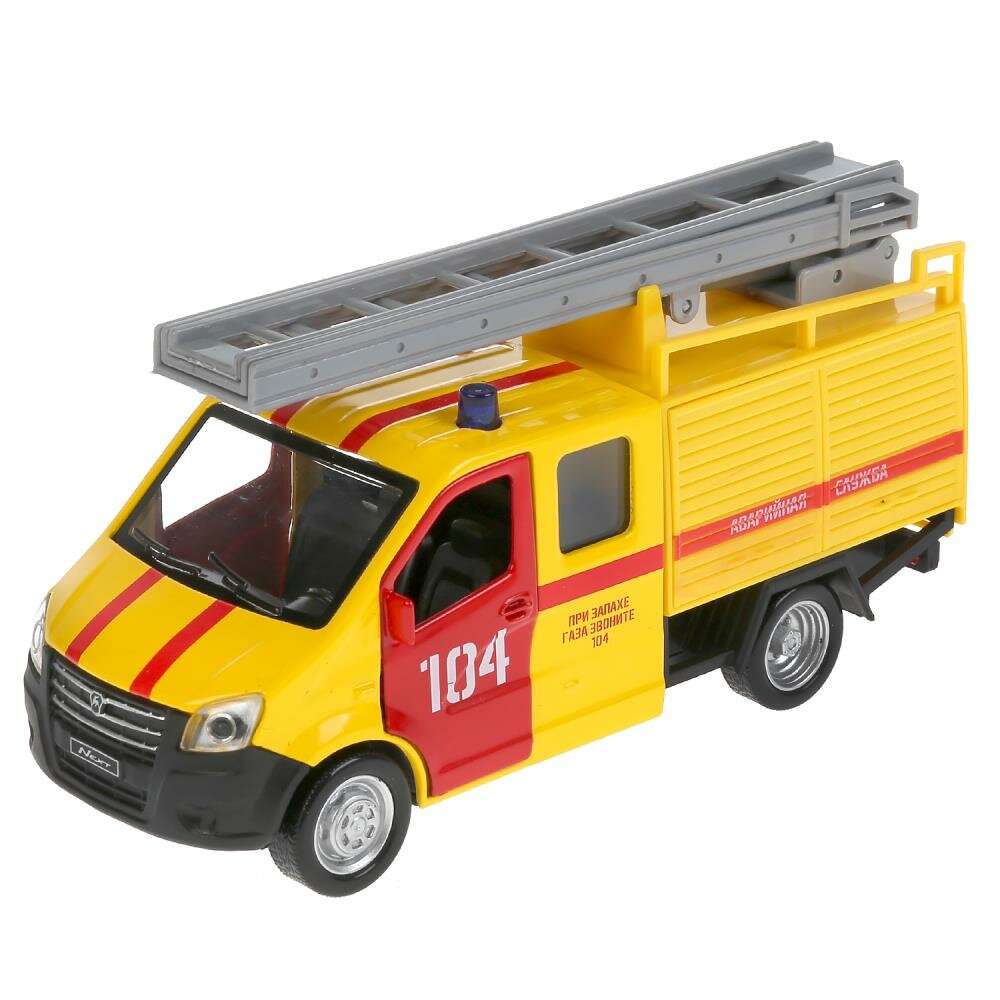 Модель машины Технопарк ГАЗель Next, аварийная служба, инерционная, свет, звук NEXTFIR-15SLEM-YE