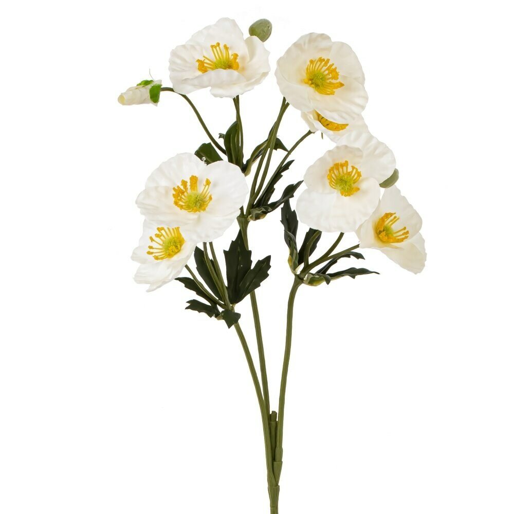 Цветок искусственный "Мак", L=17 W=15 H=64 см