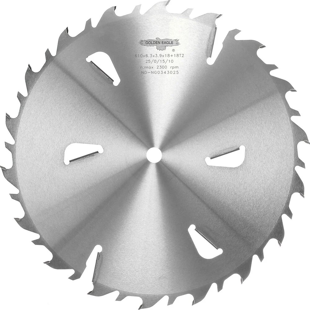 Golden Eagle Пила дисковая HW многопильная 610x30x6,3/3,9 z18+18+6 WZ GE TL00001353