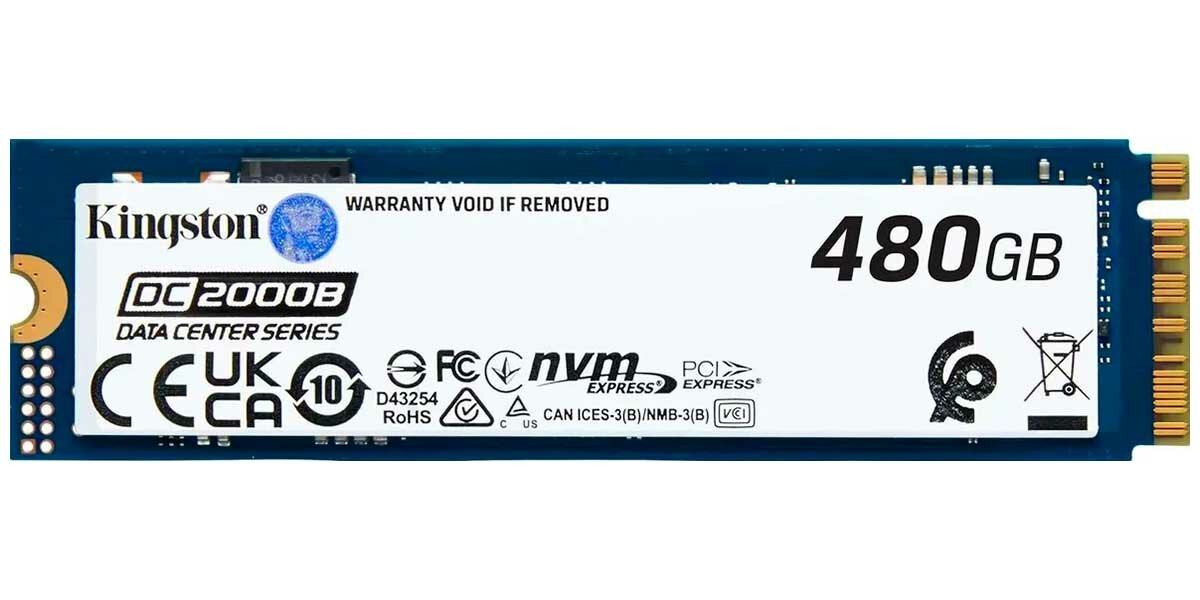 SSD накопитель Kingston M.2 DC2000B 480GB PCIe 4.0 (SEDC2000BM8/480G)