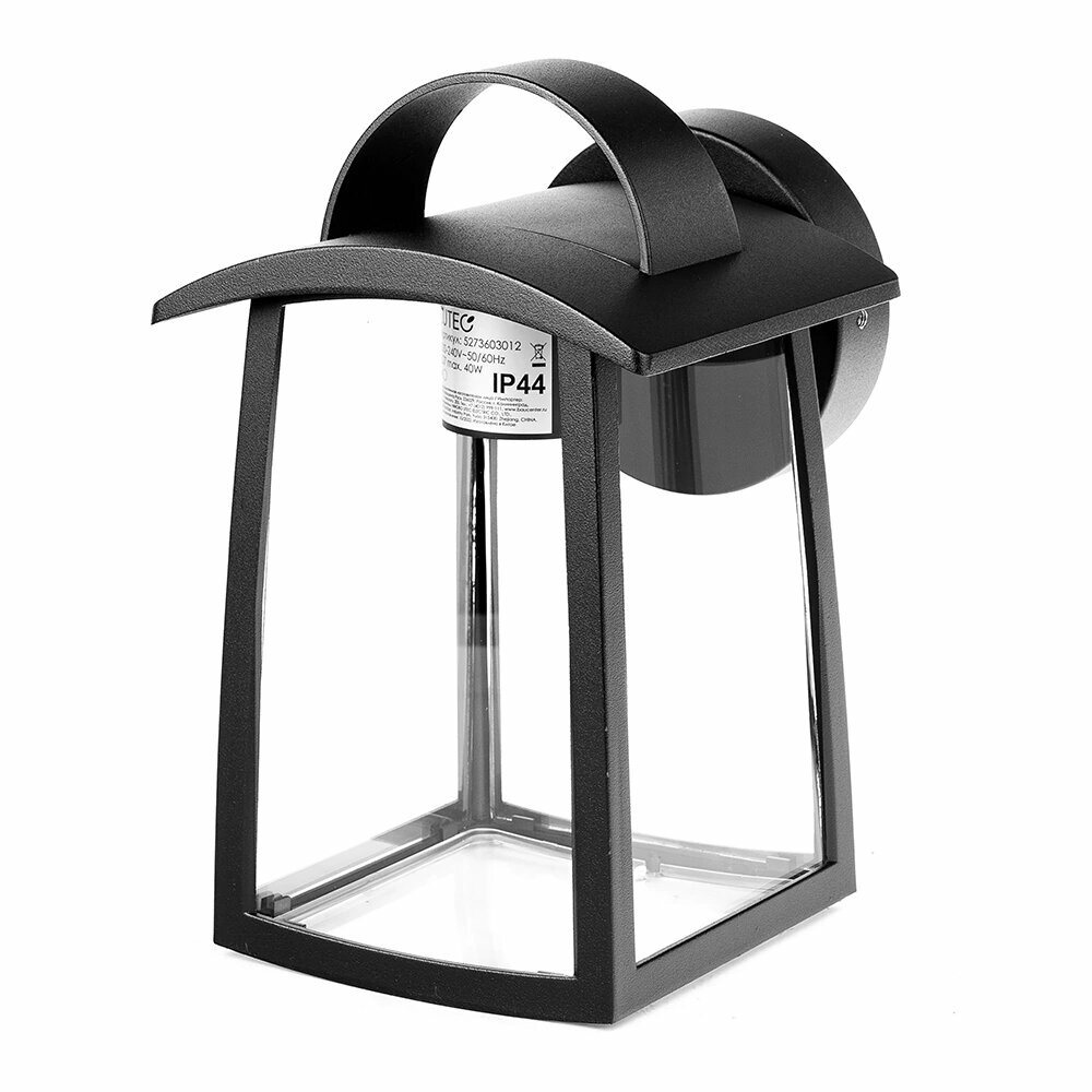 Светильник уличный настенный LUTEC Кэлси 1х40 Вт Е27 черный